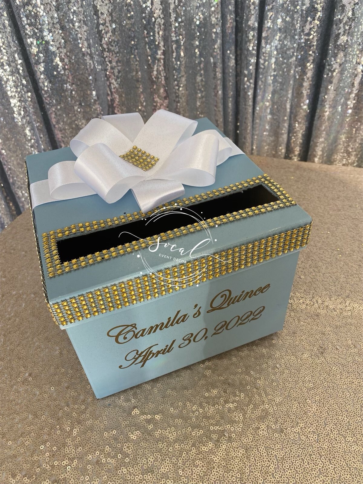 Wedding or Special Event Card Box Gorgeous Hand Painted With - Etsy