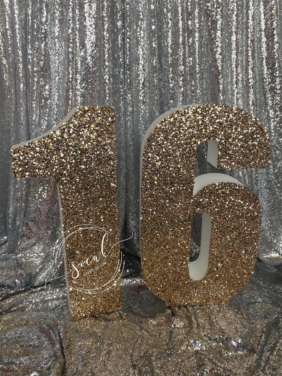 Large Freestanding Number Set - Big Numbers Photo Prop, Entrance Decor ...