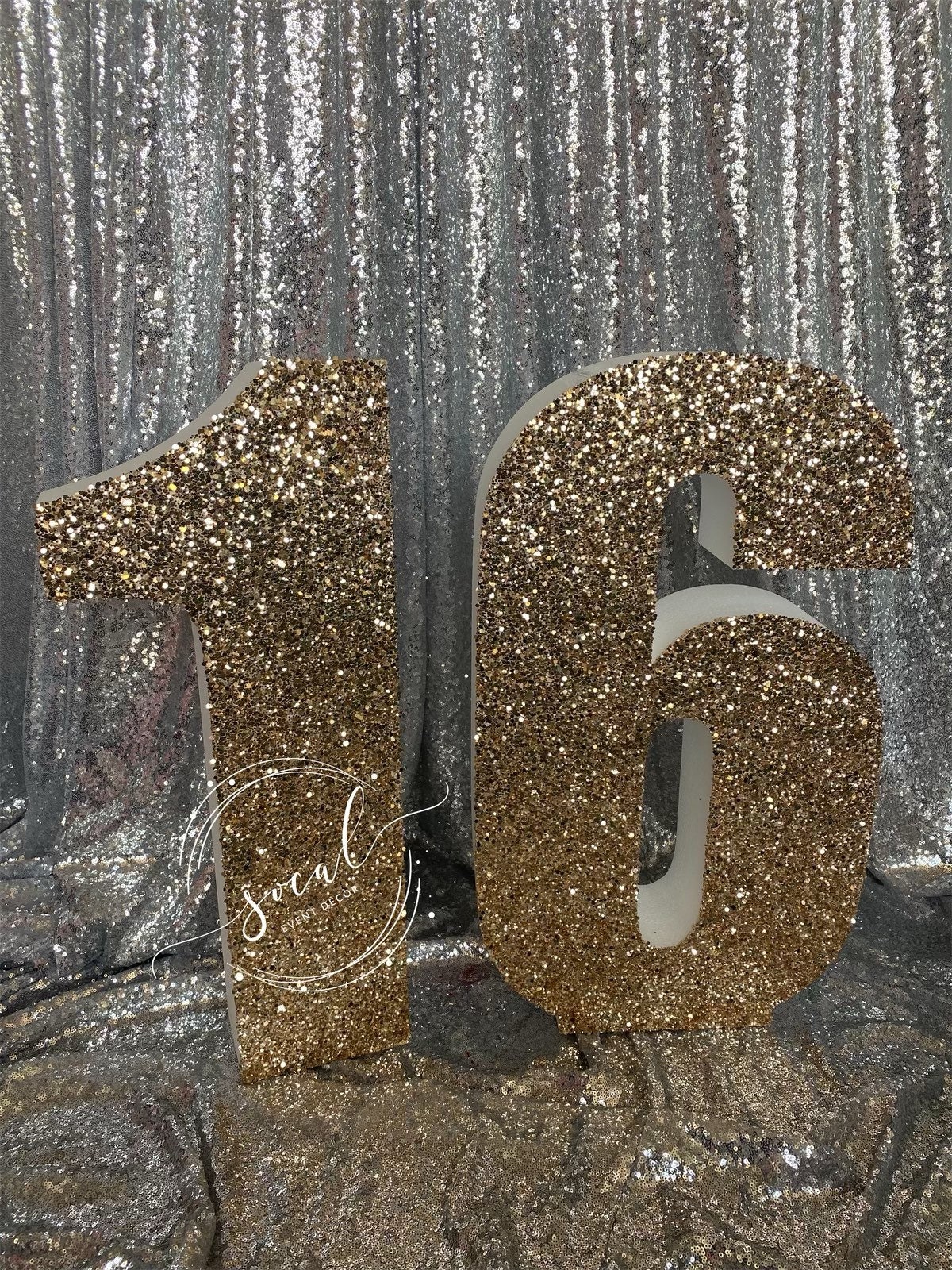 Large Freestanding Number Set - Big Numbers Photo Prop, Entrance Decor ...