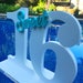 Pool Party Decoration Floating Prop Giant Numbers or Letters Sweet 16 ...