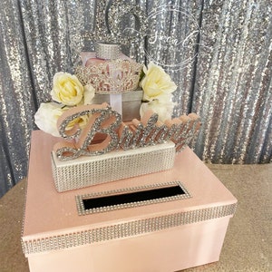 Sweet 16 15 Quince Card Box! GORGEOUS!! Rhinestone Tiara, Roses, and ...