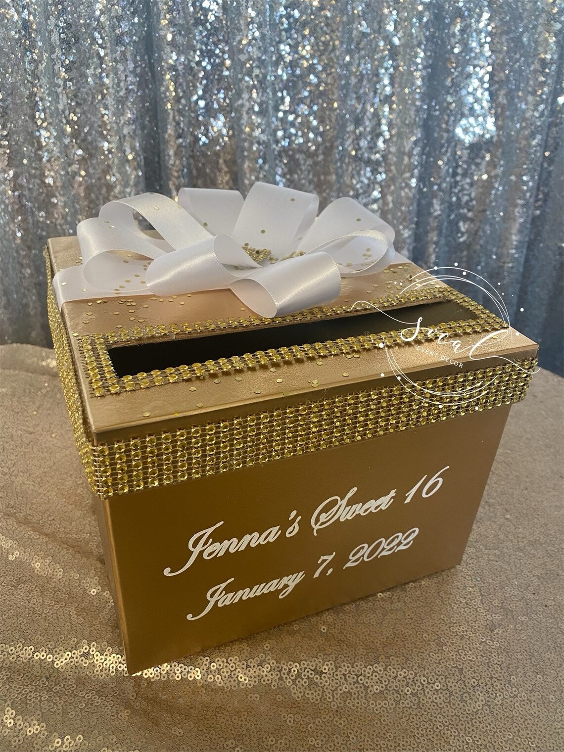 Wedding or Special Event Card Box Gorgeous Hand Painted With - Etsy