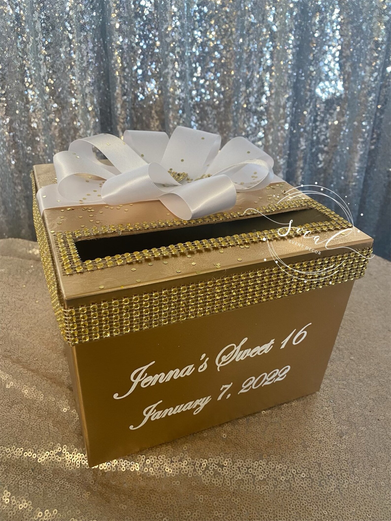 Wedding or Special Event Card Box Gorgeous Hand Painted With - Etsy