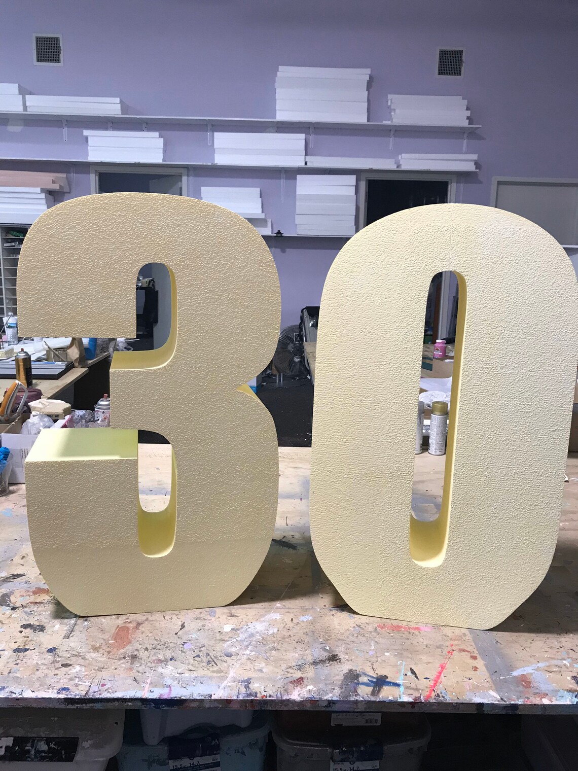 Large Freestanding Number Set - Big Numbers Photo Prop, Entrance Decor ...