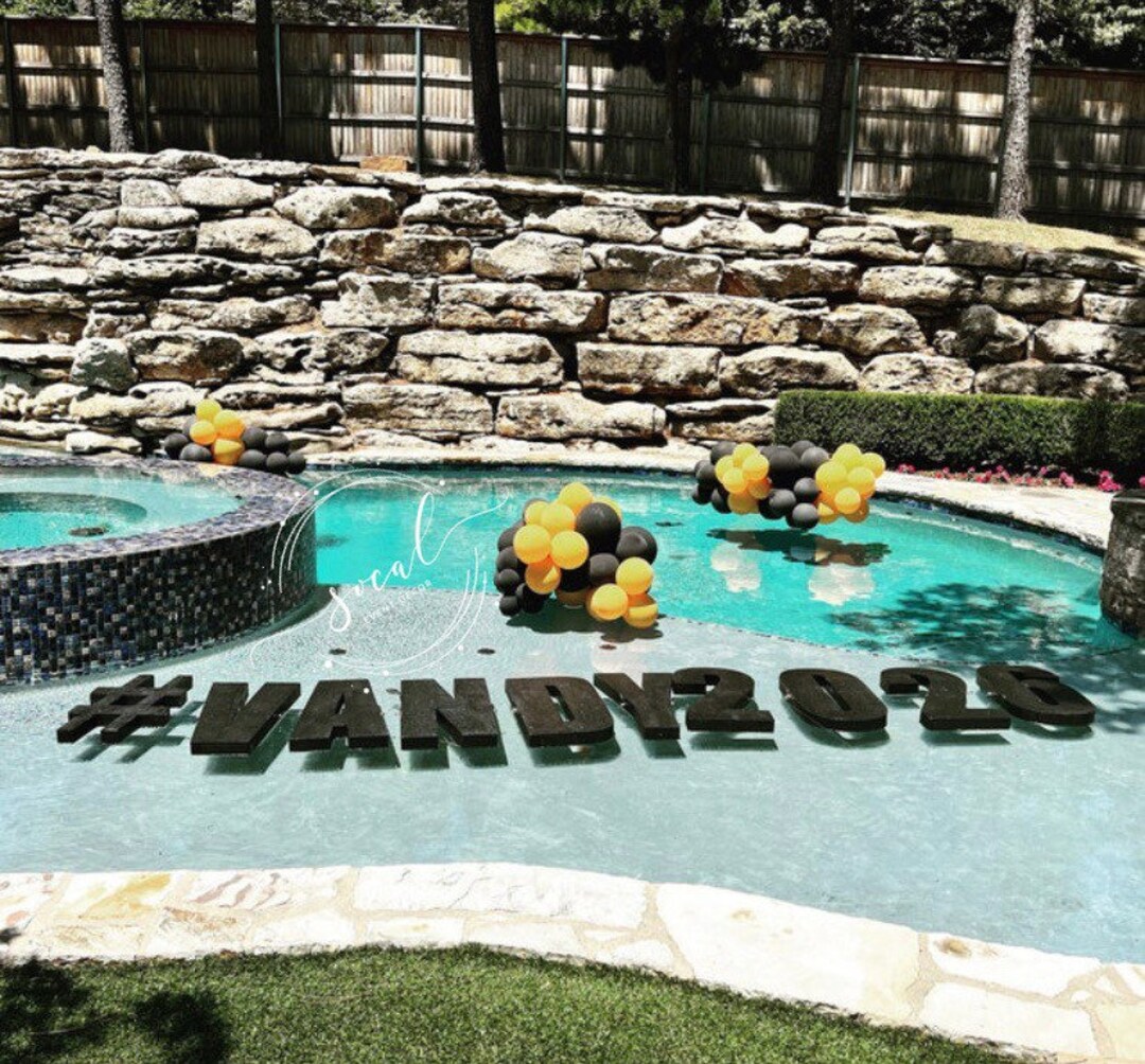 Pool Float Pool Decoration Floating Prop Letters Saying —PER LETTER - Etsy