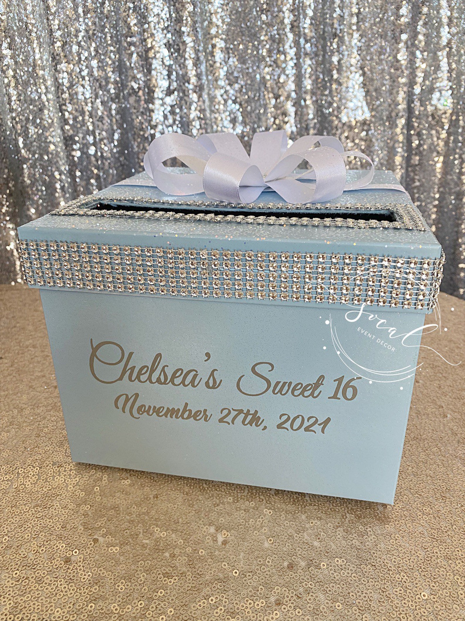 Wedding or Special Event Card Box Gorgeous Hand Painted With - Etsy