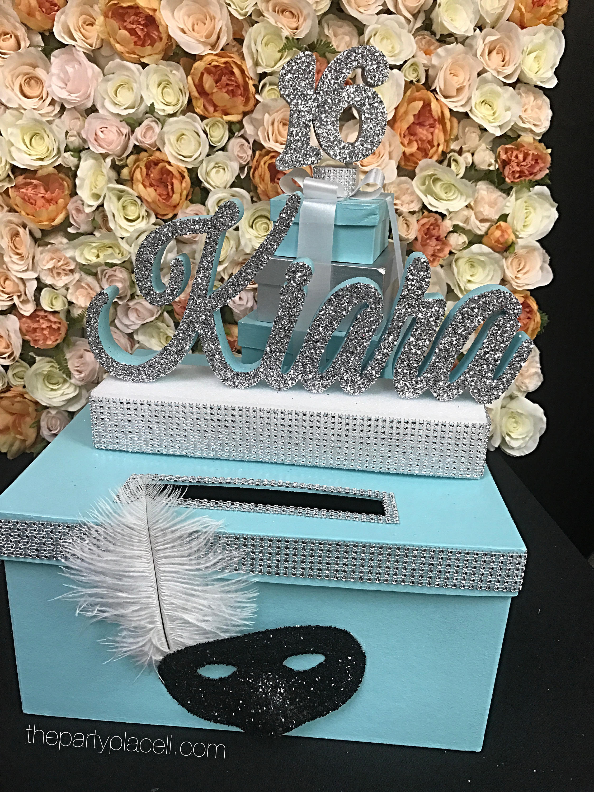 Sweet 16 15 Quince Card Box! GORGEOUS!! Masquerade or Gatsby Theme ...