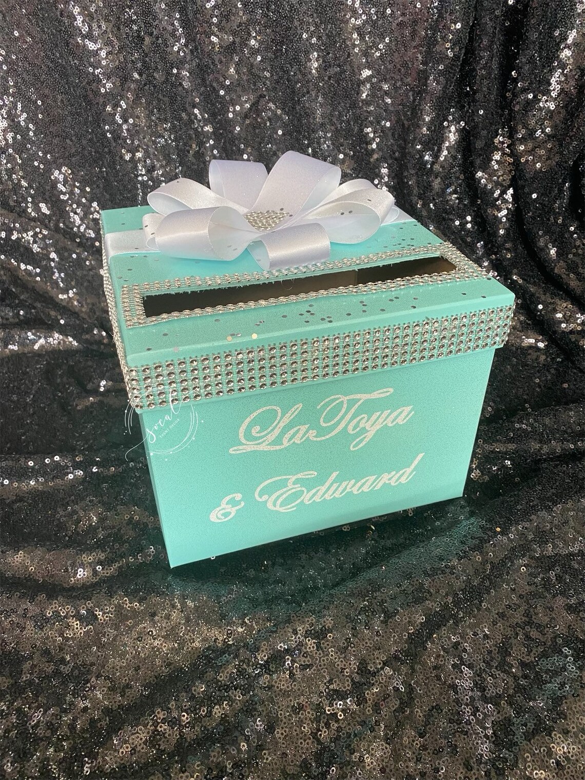 Wedding or Special Event Card Box Gorgeous Hand Painted With - Etsy