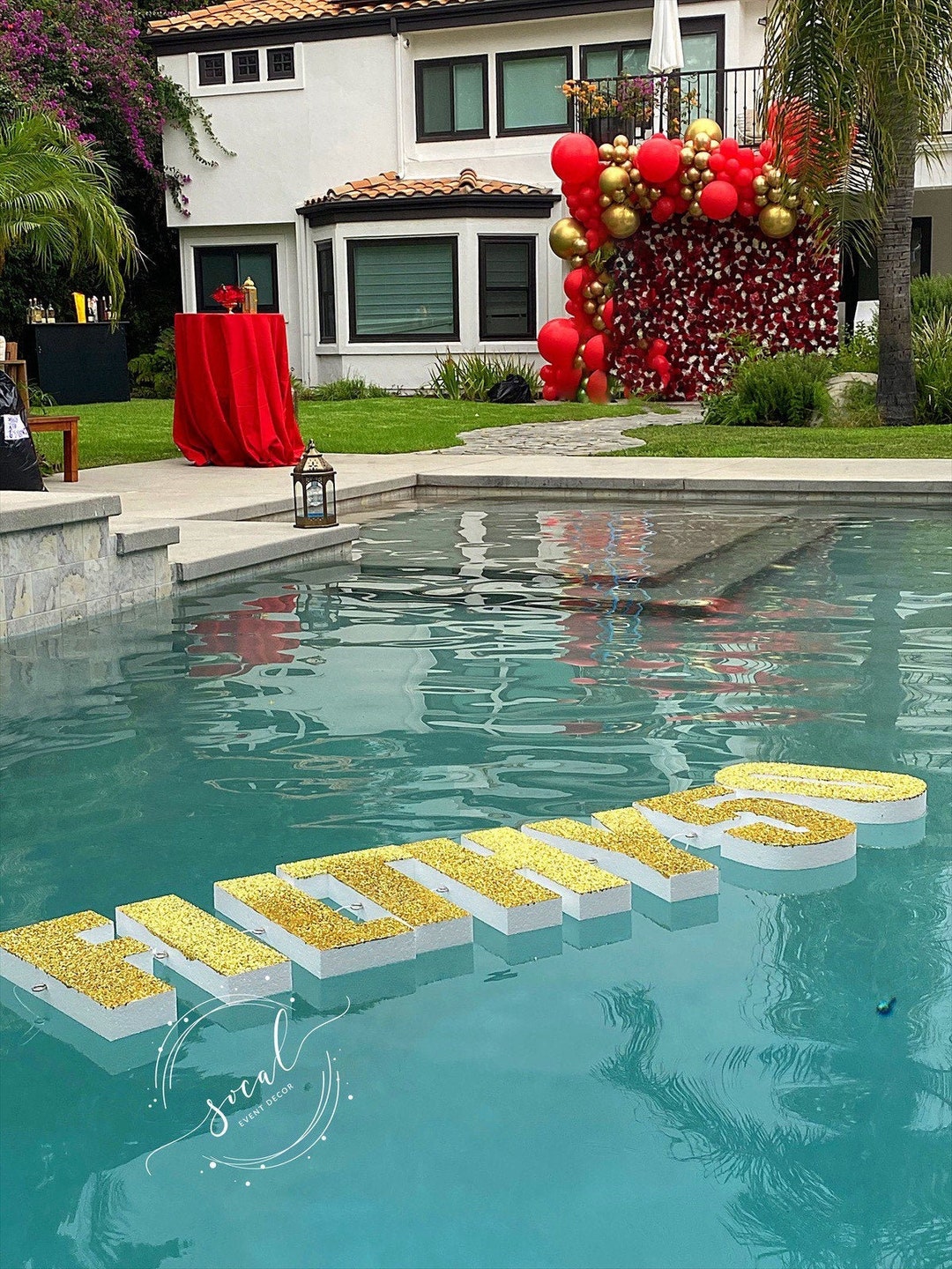 Pool Float Pool Decoration Floating Prop Letters Saying —shipping ...