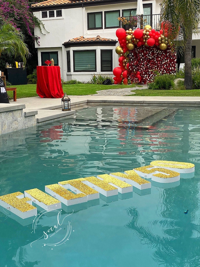 Pool Float Pool Decoration Floating Prop Letters Saying —shipping ...