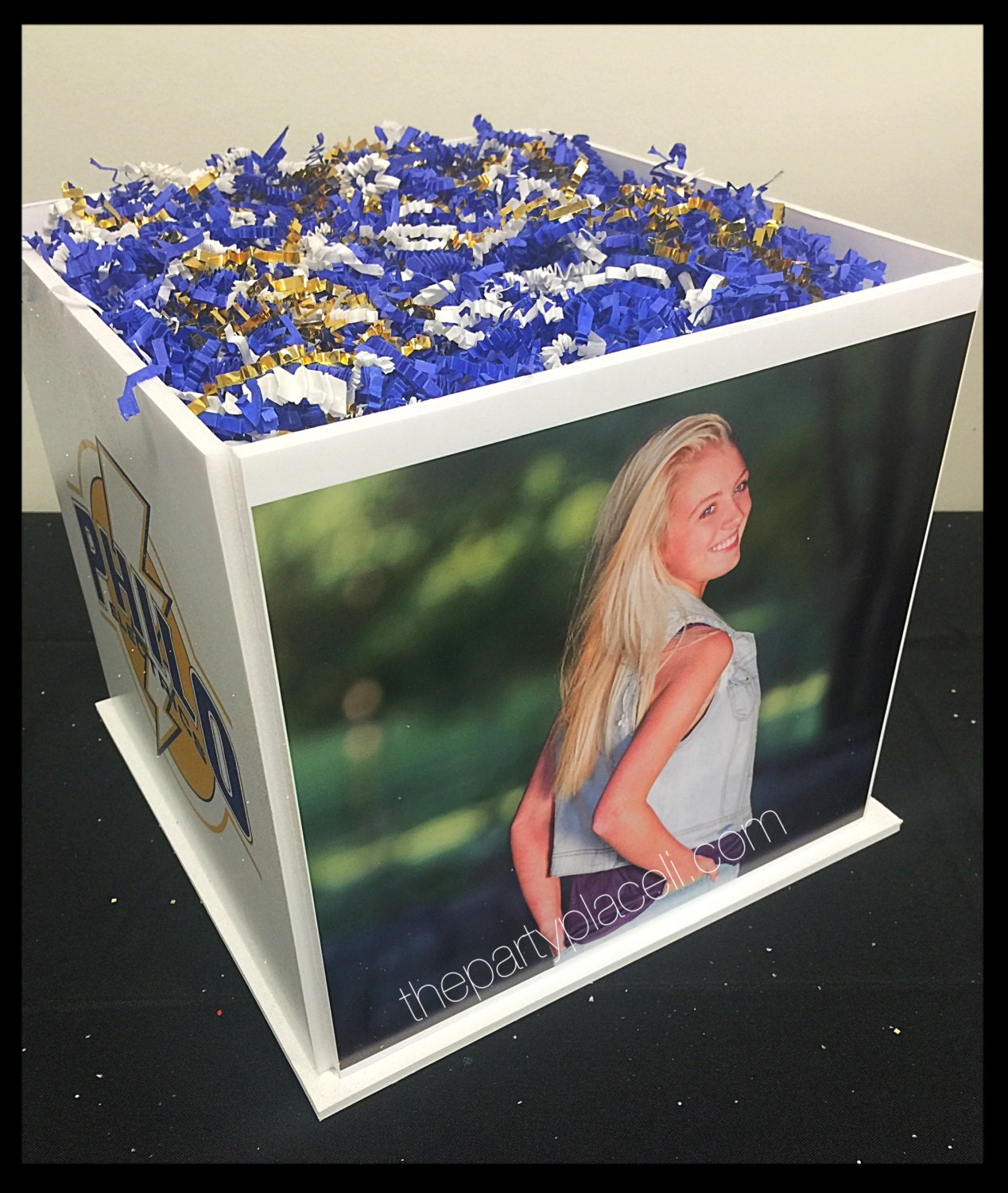 Photo Cube Centerpiece With 2-D Bling Elements Perfect for - Etsy