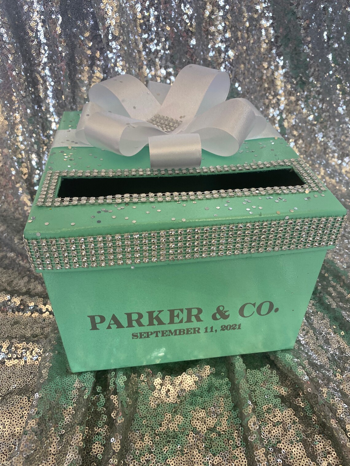 Wedding or Special Event Card Box Gorgeous Hand Painted With - Etsy