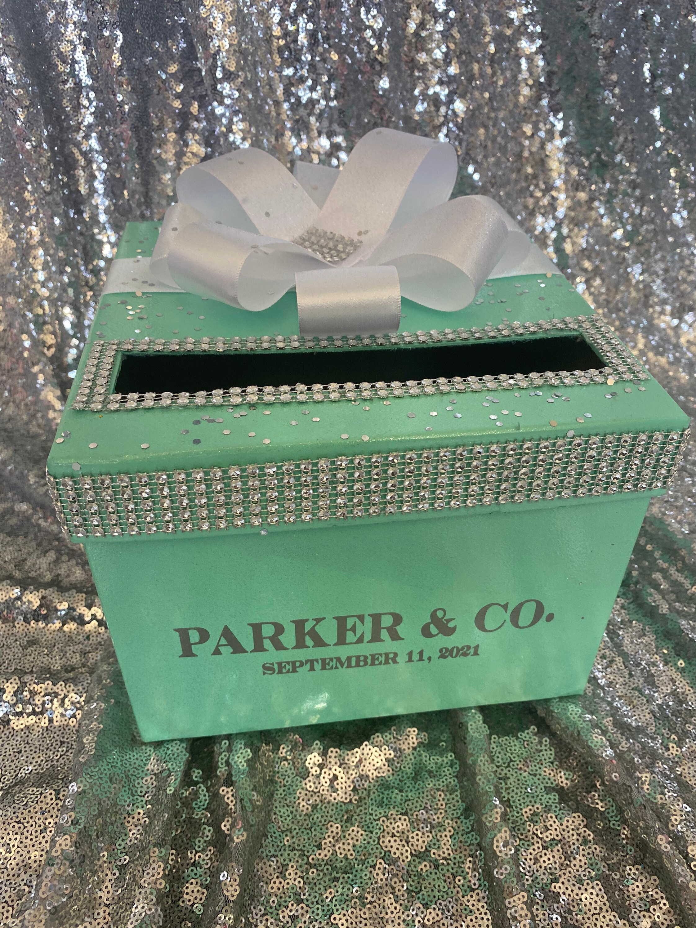 Wedding or Special Event Card Box Gorgeous Hand Painted With - Etsy