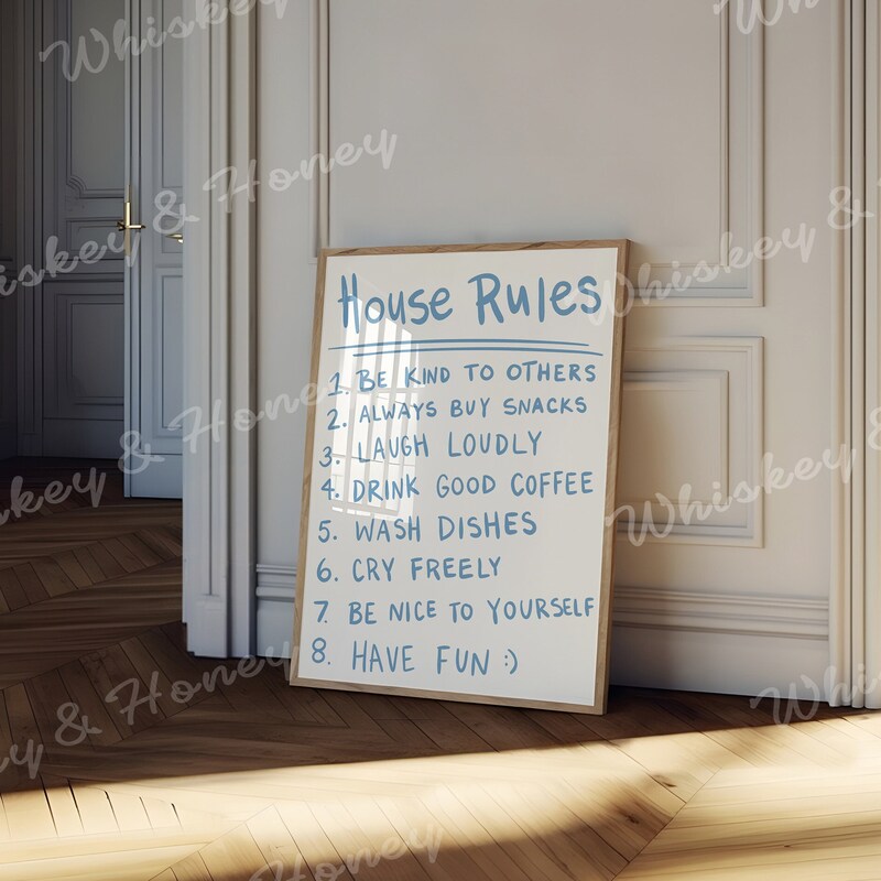 House Rules Art - Etsy