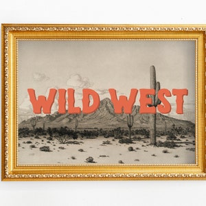 Digital Download | Wild West Art Print | Western Art Print | Printable ...