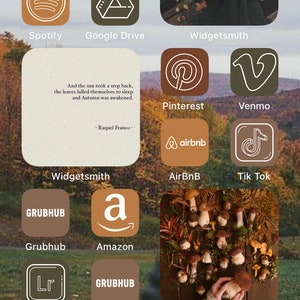 Fall Cottage Core Aesthetic IOS 14+ Pack - Etsy