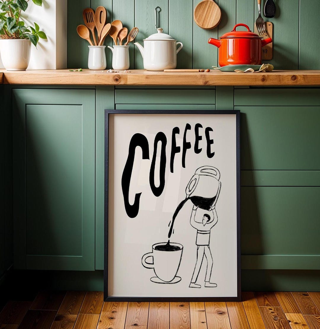 Coffee Art Print | Coffee Bar Poster (digital Download) - Etsy