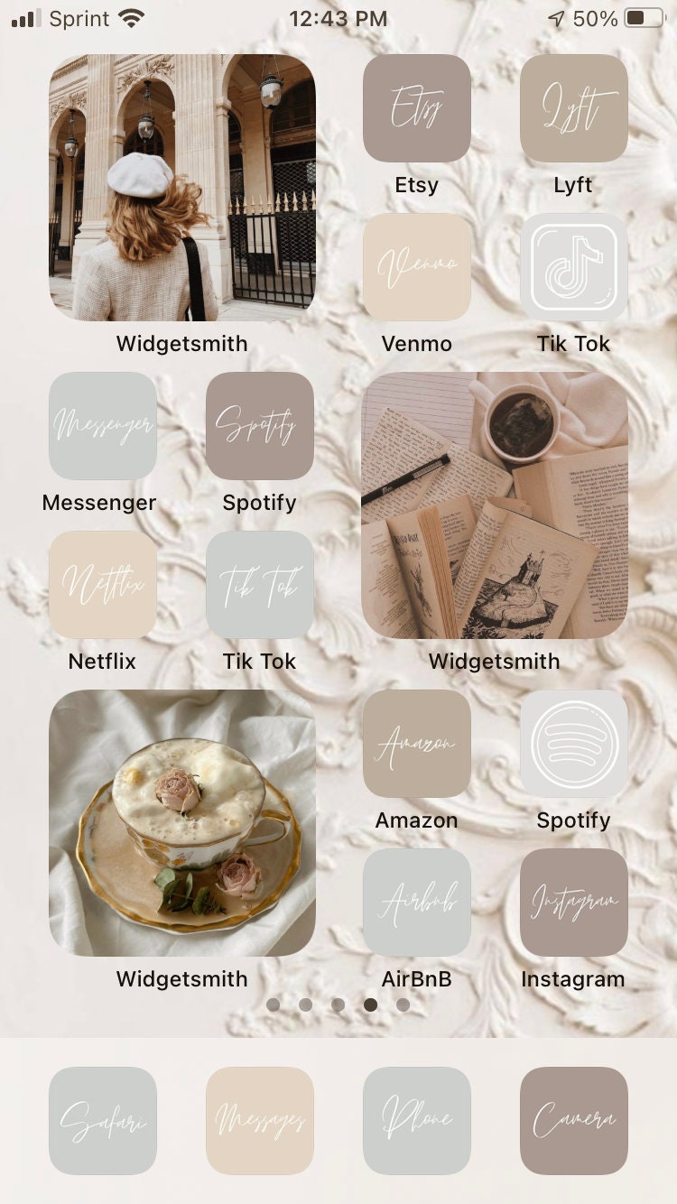 Light Academia Aesthetic IOS 14 Icons Pack - Etsy