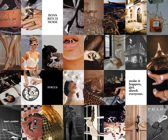 Boujee Aesthetic Wall Collage Luxury Girl Aesthetic Rich Etsy