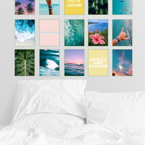 VSCO Girl Summeraesthetic Wall Collage | Digital Download | 75 Pieces ...