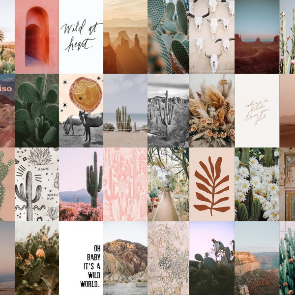 Boho Wall Collage Kit - Etsy