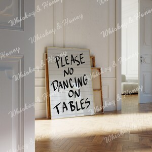 Digital Download | Please No Dancing on Tables Art Print | Kitchen Art ...