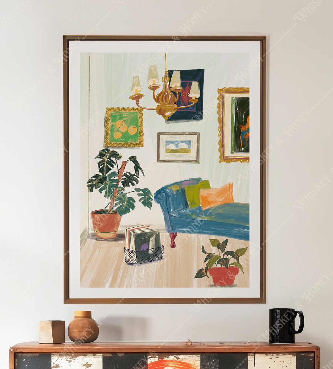 Digital Download | Cozy Corner Art Print | Watercolor Art | Cute Wall ...