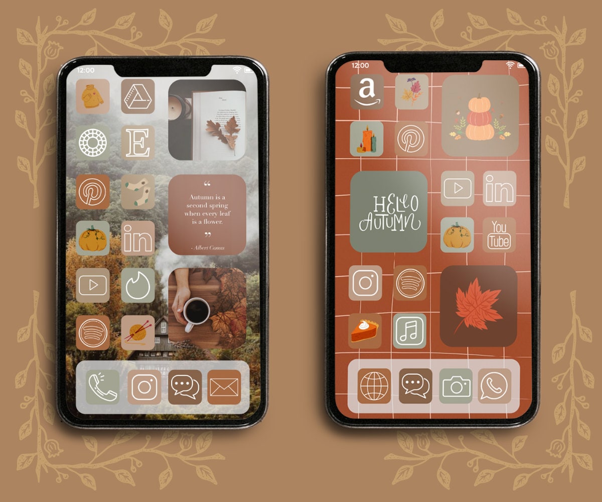Cozy Fall App Icons | IOS 14 Covers, Widgets, Wallpapers (digital ...