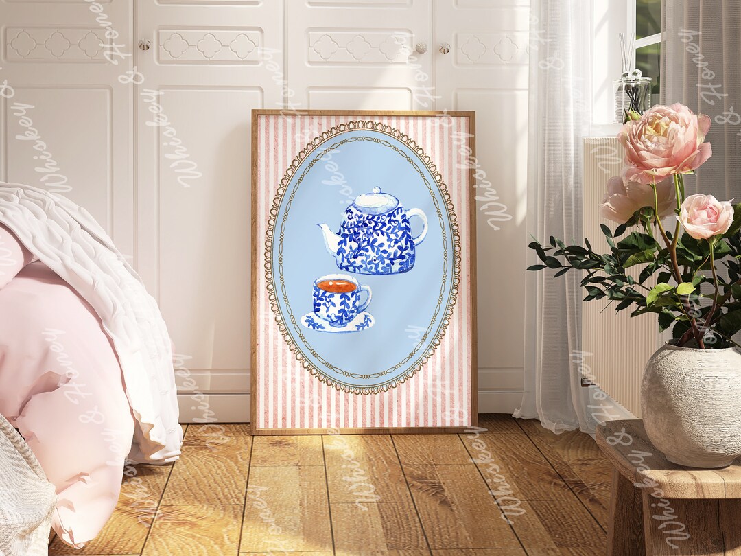 Digital Download | Tea at Grandma's Art Print | Cute Wall Art ...