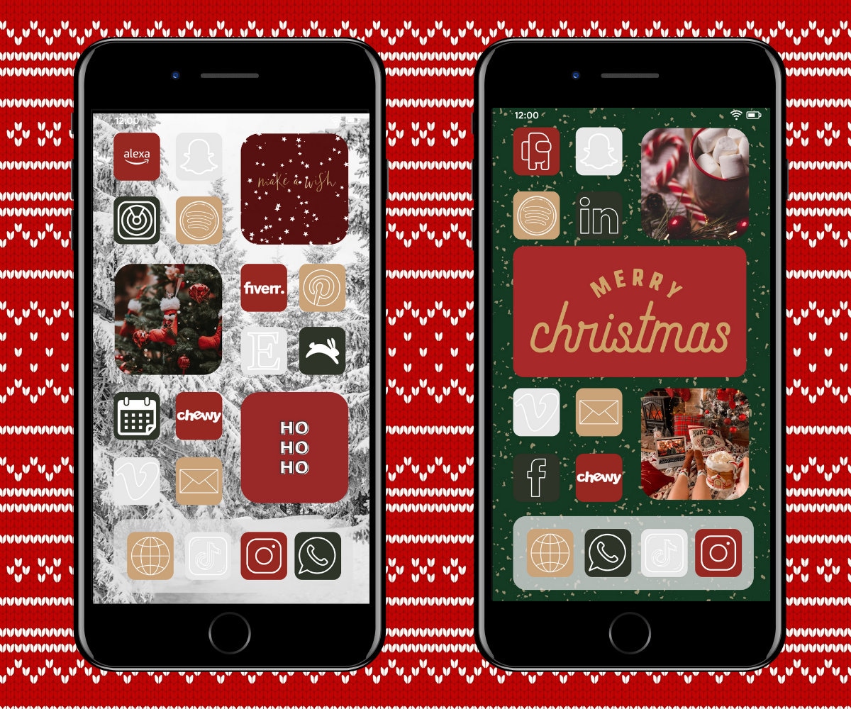 Christmas App Icons Pack | IOS, Android, Widgets (digital Download) - Etsy