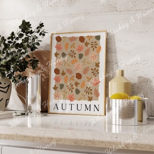 Digital Download | Autumn Art Print | Minimalist Fall Print | Large ...