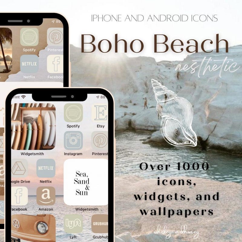 Boho Beach Wallpaper - Etsy
