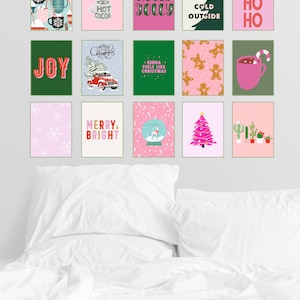 Digital Download Preppy Christmas Collage Kit | Printable Art | Trendy ...