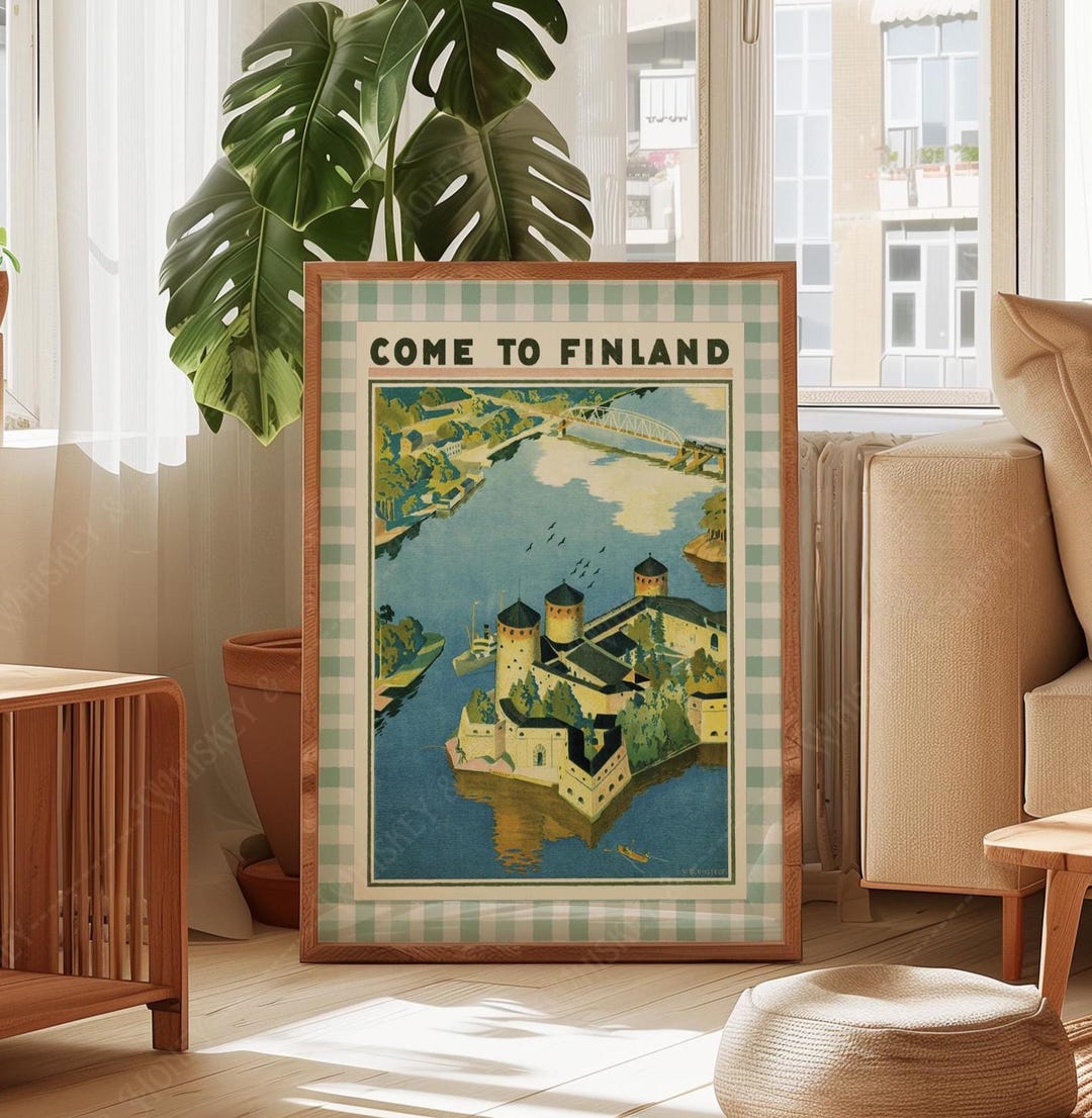 Digital Download | Come to Finland Poster | Vintage Travel Poster ...