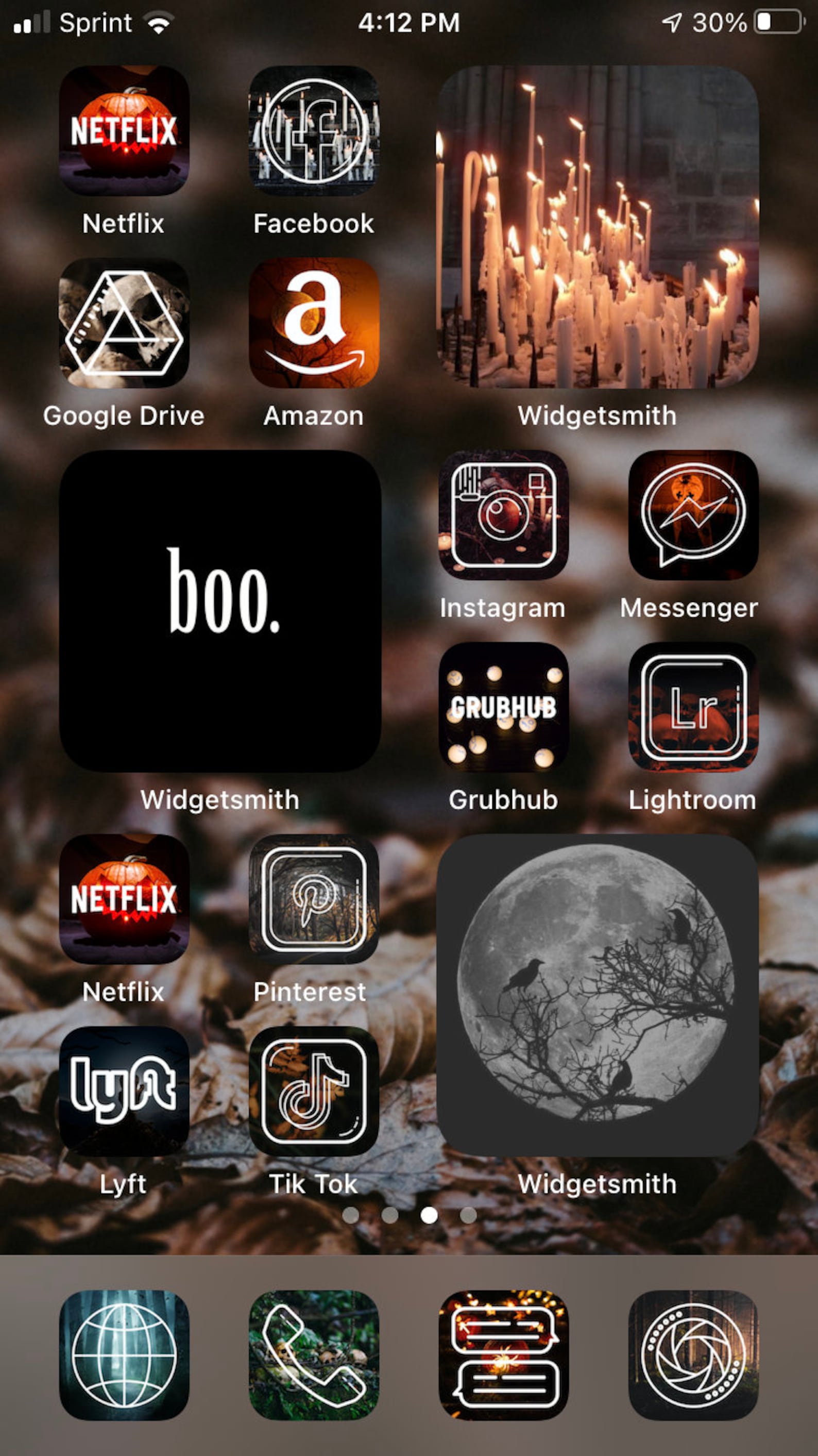 Spooky Halloween Iphone IOS14 Icons Pack - Etsy