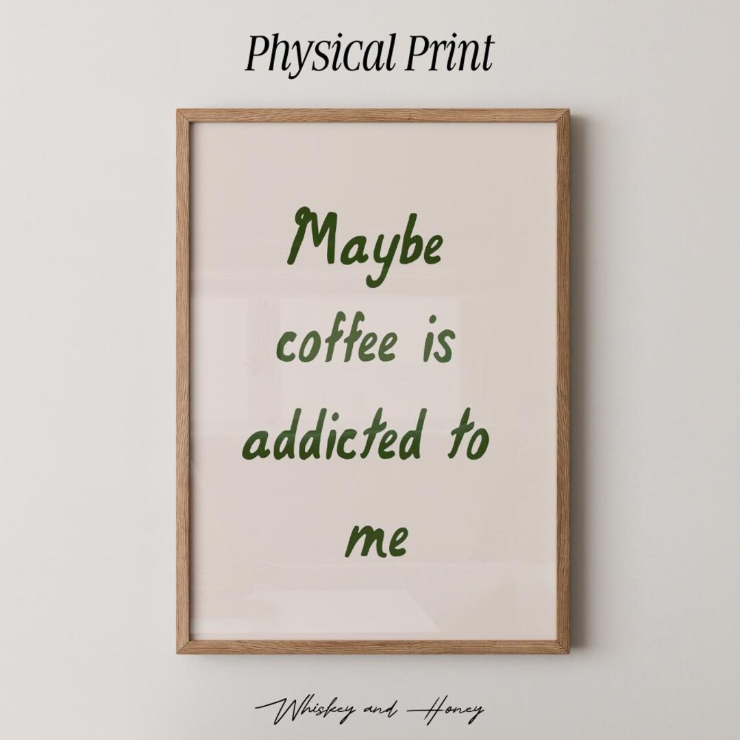 Funny Coffee Art Print | Coffee Bar Poster, Kitchen Decor - Etsy