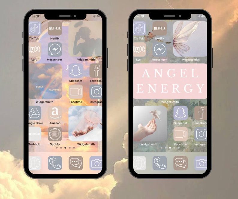 Angel-core Aesthetic IOS 14 Icons Pack - Etsy