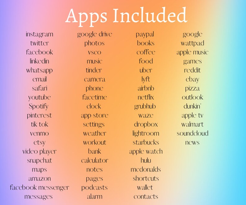 Indie Aesthetic IOS 14 Icons Pack - Etsy