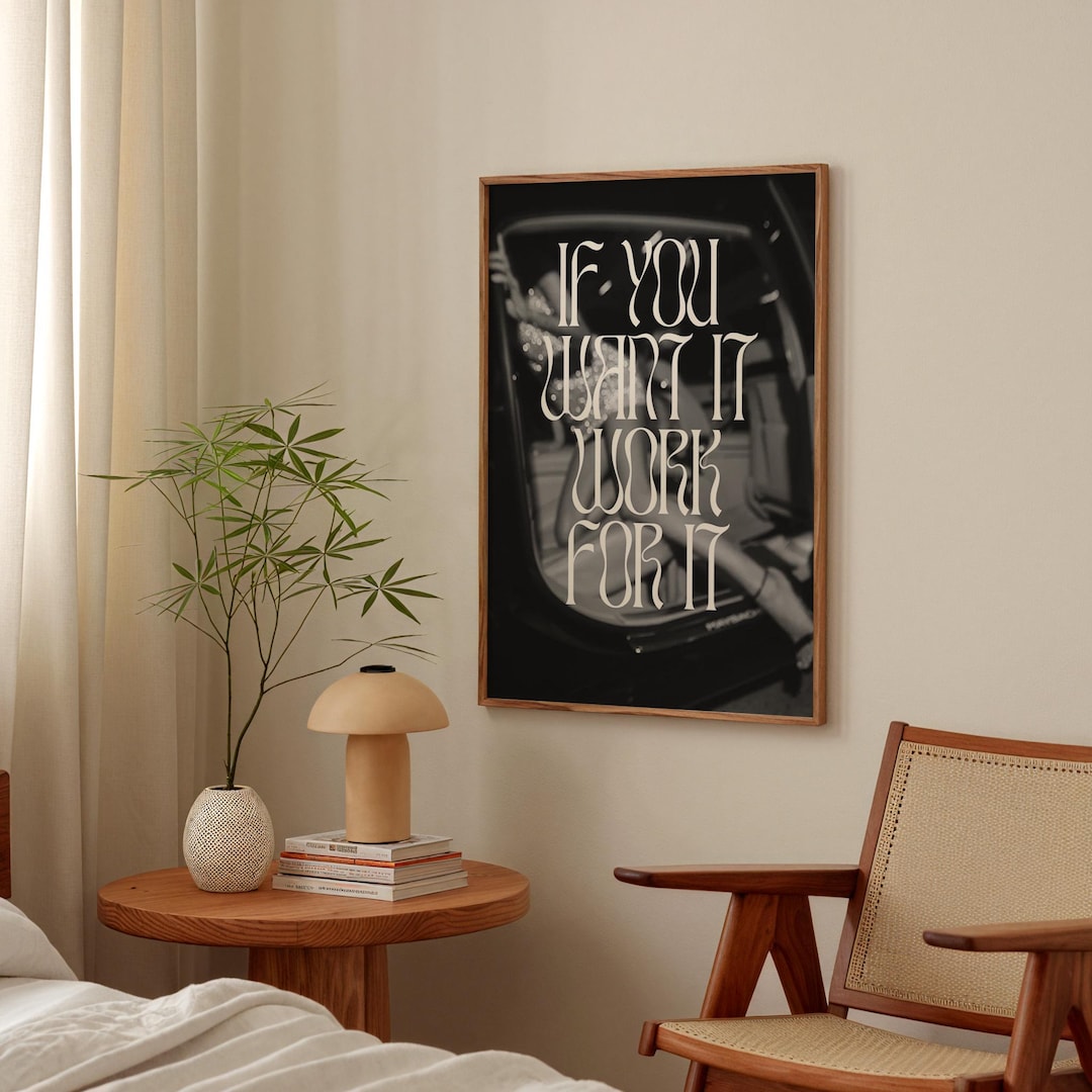 Digital Download | Work for It Art Print | Printable Art | Trendy Home ...
