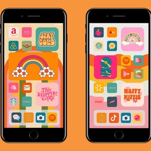 Digital Download | Hand-drawn Hippie Indie Icon Pack | Phone Icons ...