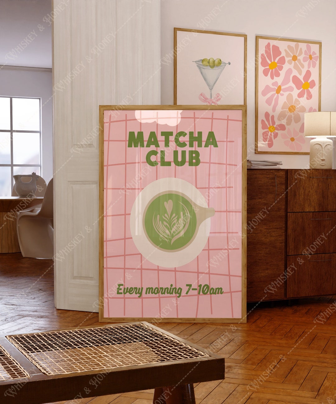 Digital Download | Matcha Club Art Print | Coffee Bar Art | Kitchen ...