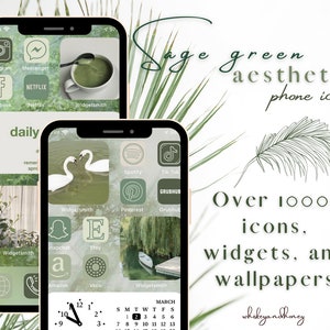 Sage Green Ios Theme Pack App Icons Wallpaper Widgets Sage Green Pale ...
