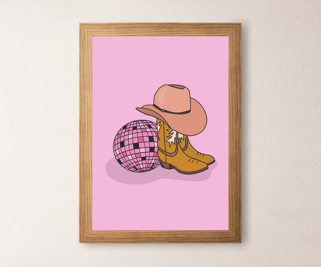 Disco Cowgirl | Art Print | Digital Art Print | Printable Art Print ...