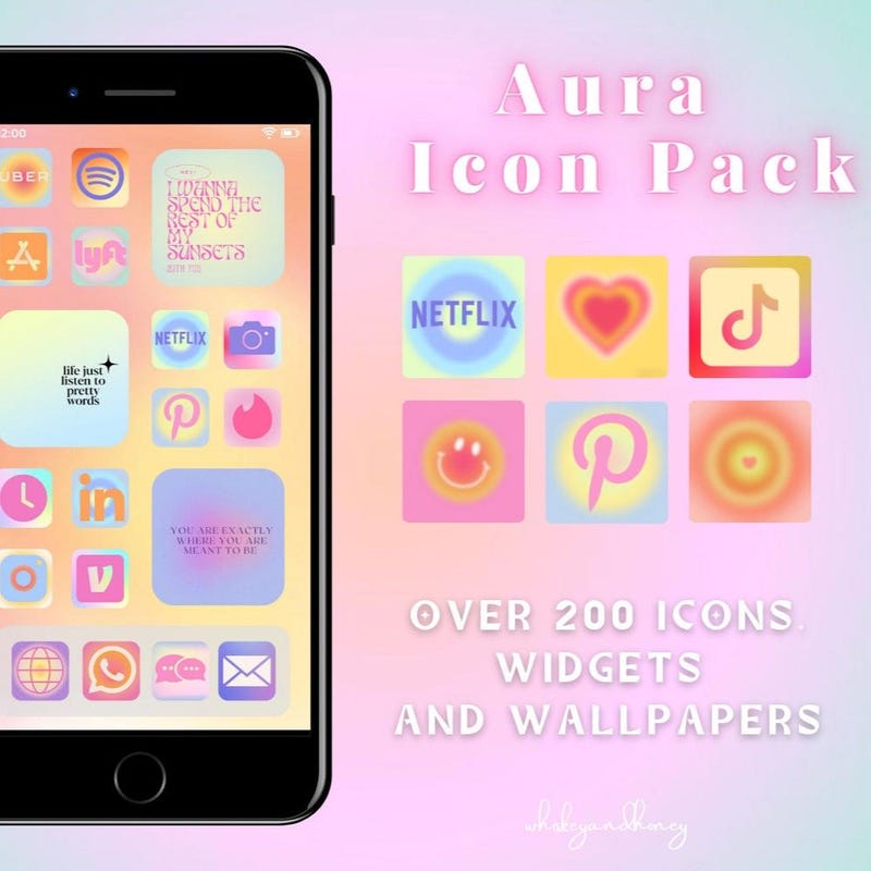 Icons Phone Aura - Etsy UK