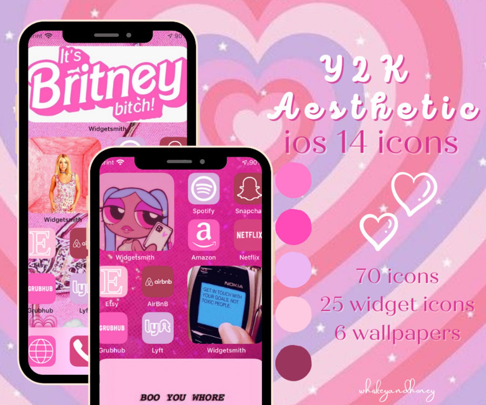 Y2K Aesthetic IOS 14 Icons Pack - Etsy