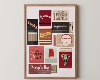 University of Alabama Print - Etsy