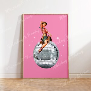 Digital Download | Disco Cowgirl Art Print | Printable Art | Vintage ...