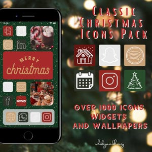 Christmas App Icons Pack | IOS, Android, Widgets (digital Download) - Etsy