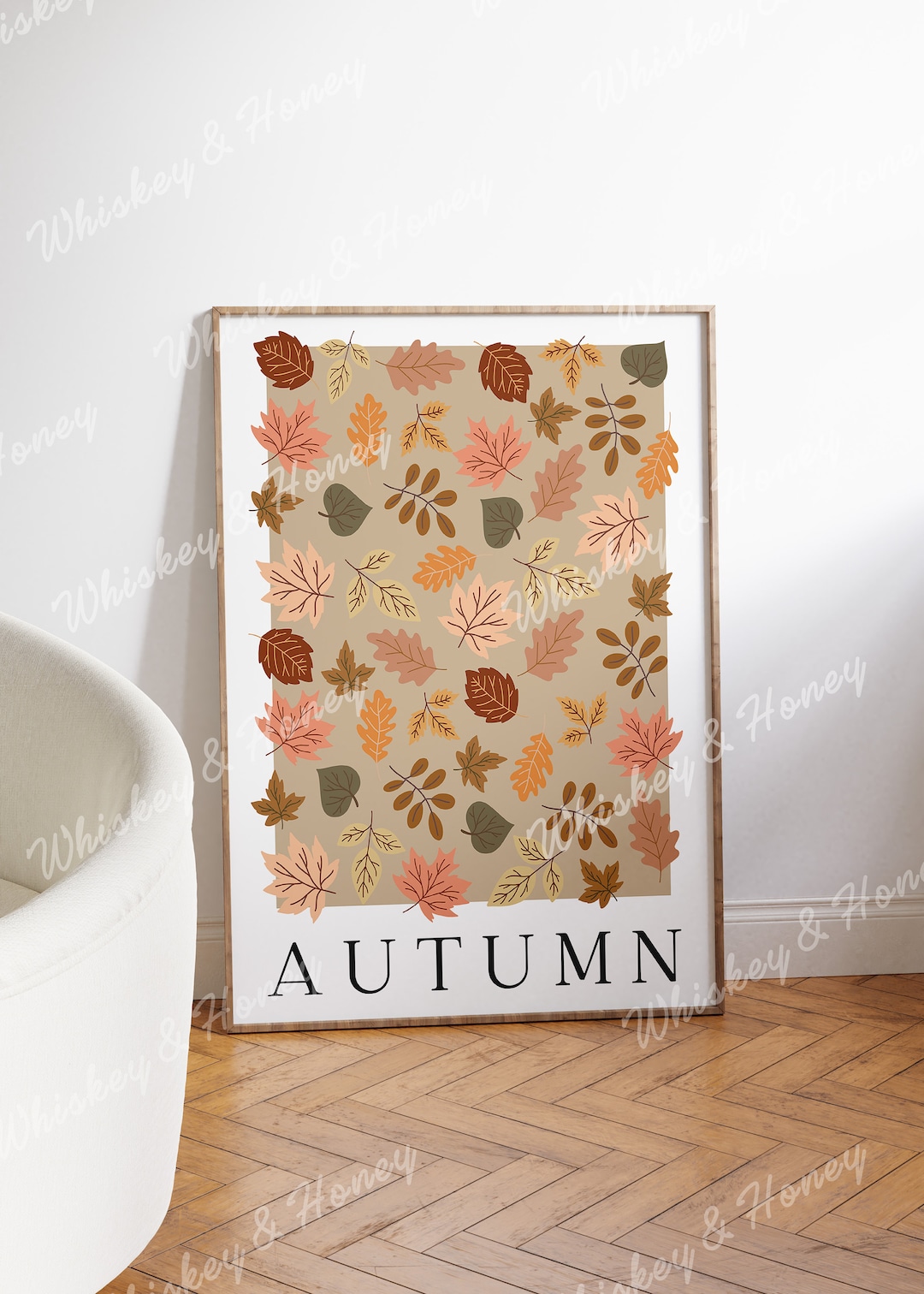 Digital Download | Autumn Art Print | Minimalist Fall Print | Large ...