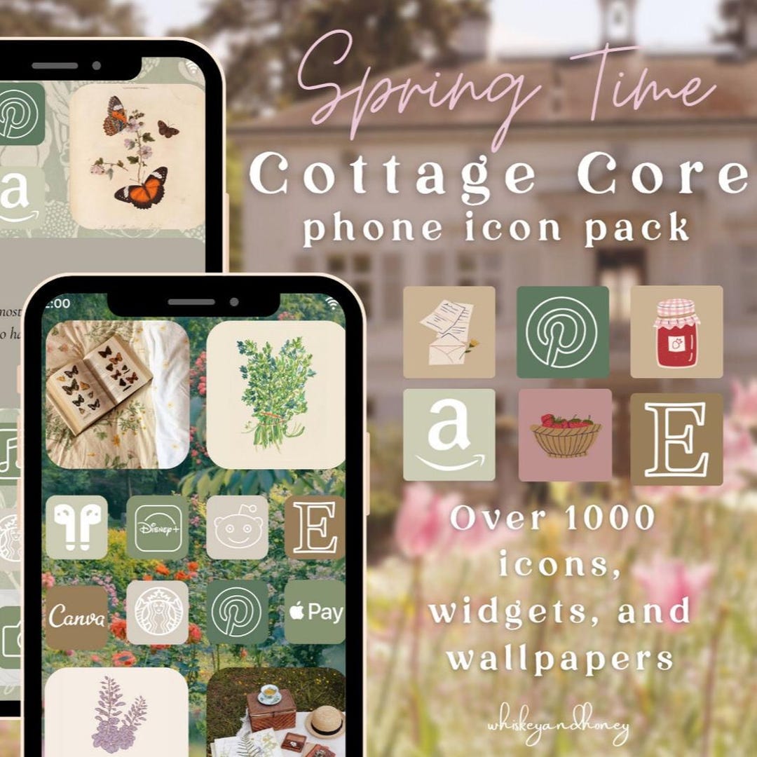 Spring Cottagecore App Icons | iPhone & Android (digital Download - Etsy